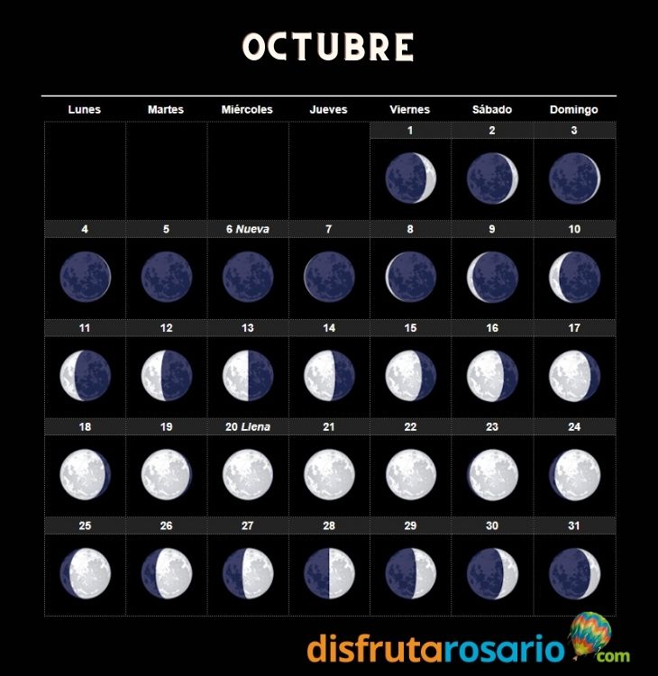 Calendario 2021 Octubre Puerto Rico